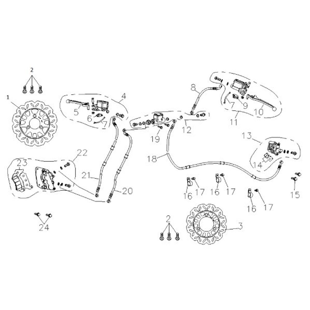 REPUESTOS PARA MOTO GUÍA MANGUERA FRENO AUTOMATICA VICTORY BLACK ...