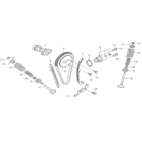 REPUESTOS PARA MOTO VÁLVULA ADMISIÓN VICTORY SWITCH 150 - empleados