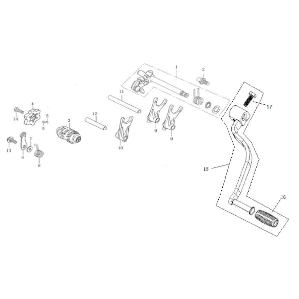 Sistema Eje Cambios - Eje Selector Cambios Victory Switch 150 - empleados