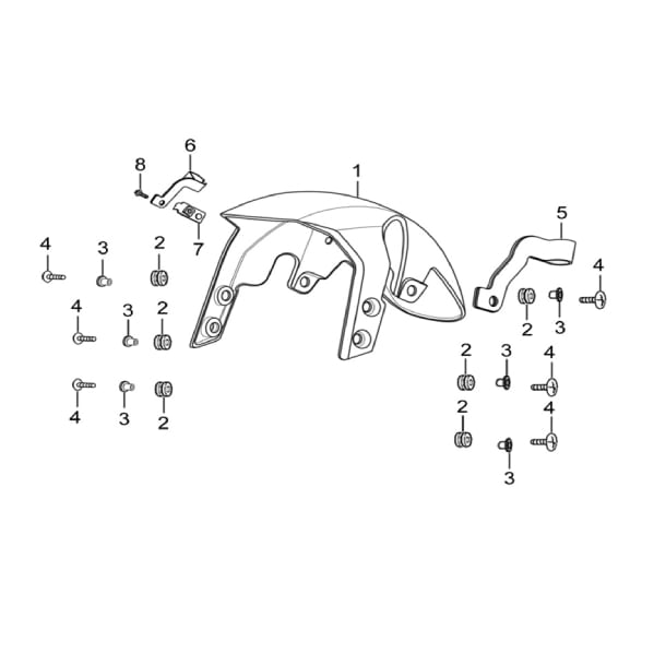 Sistema Guardabarro Delantero Victory Switch 150 - empleados